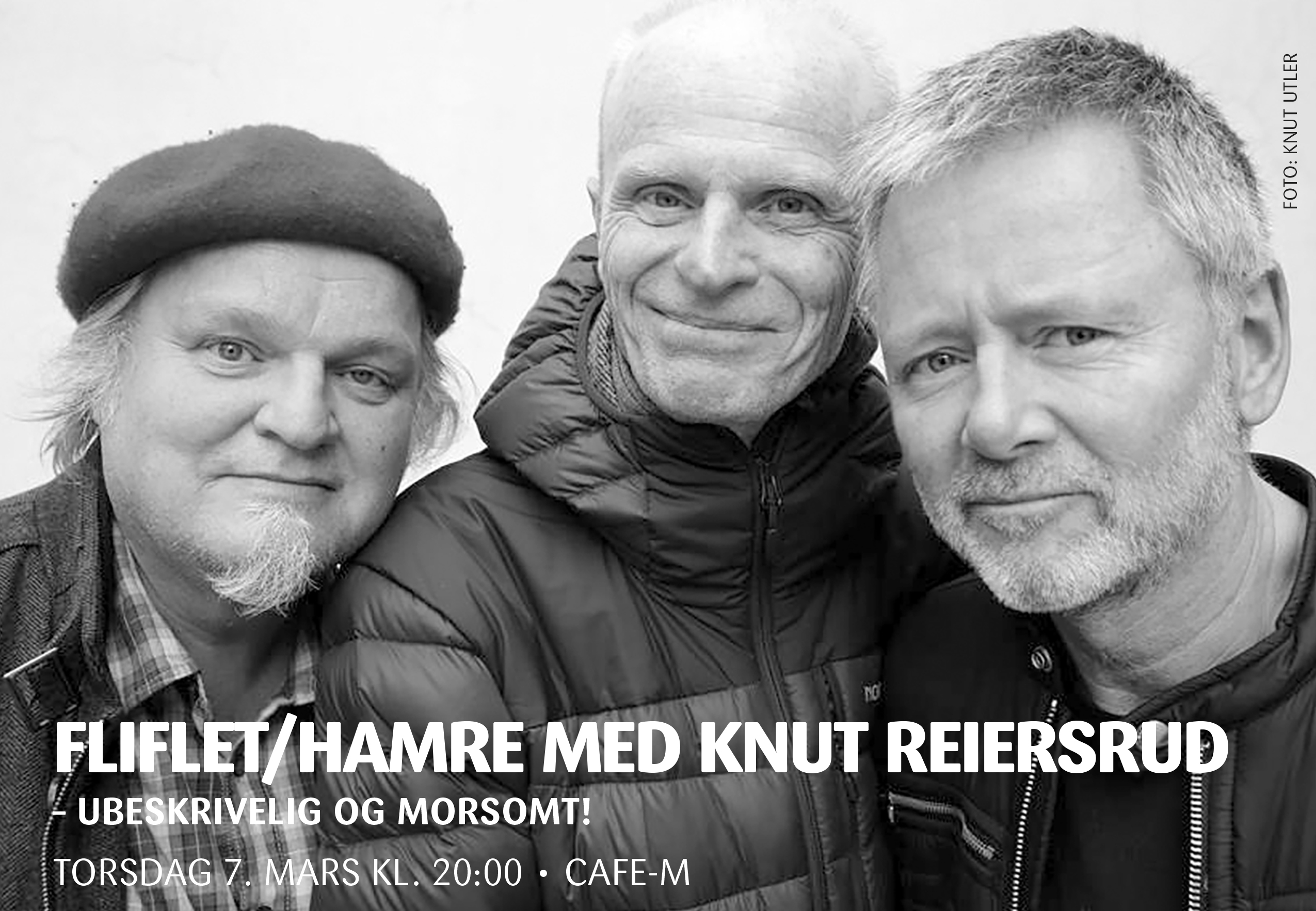 Fliflet/Hamre med Knut Reiersrud – Ubeskrivelig og morsomt! - Jazz i Norge