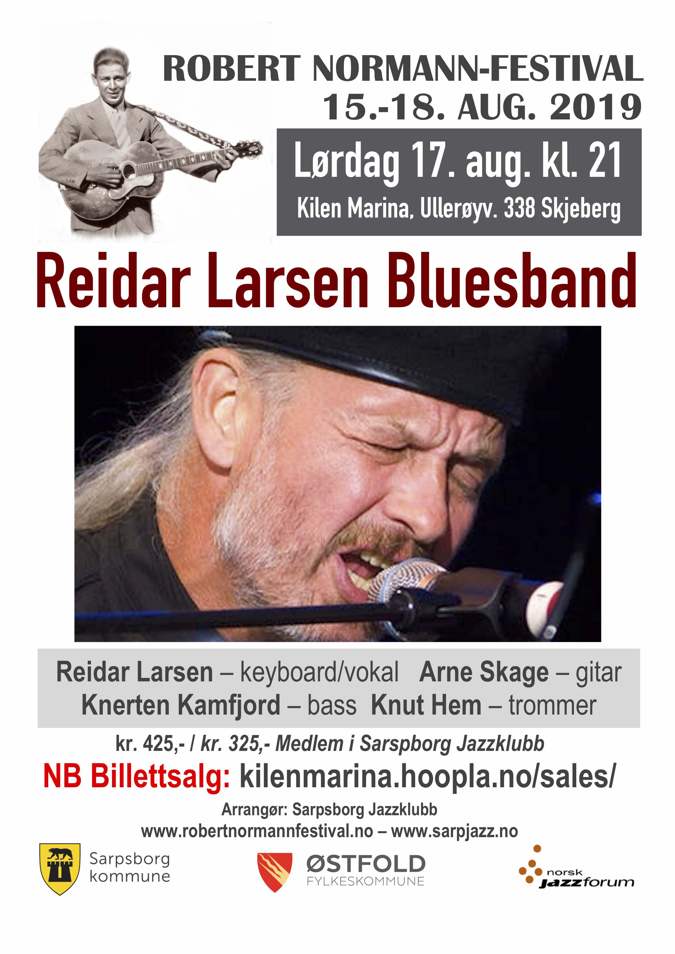 Robert Normann-festival 2019 Reidar Larsen Bluesband - Jazz i Norge