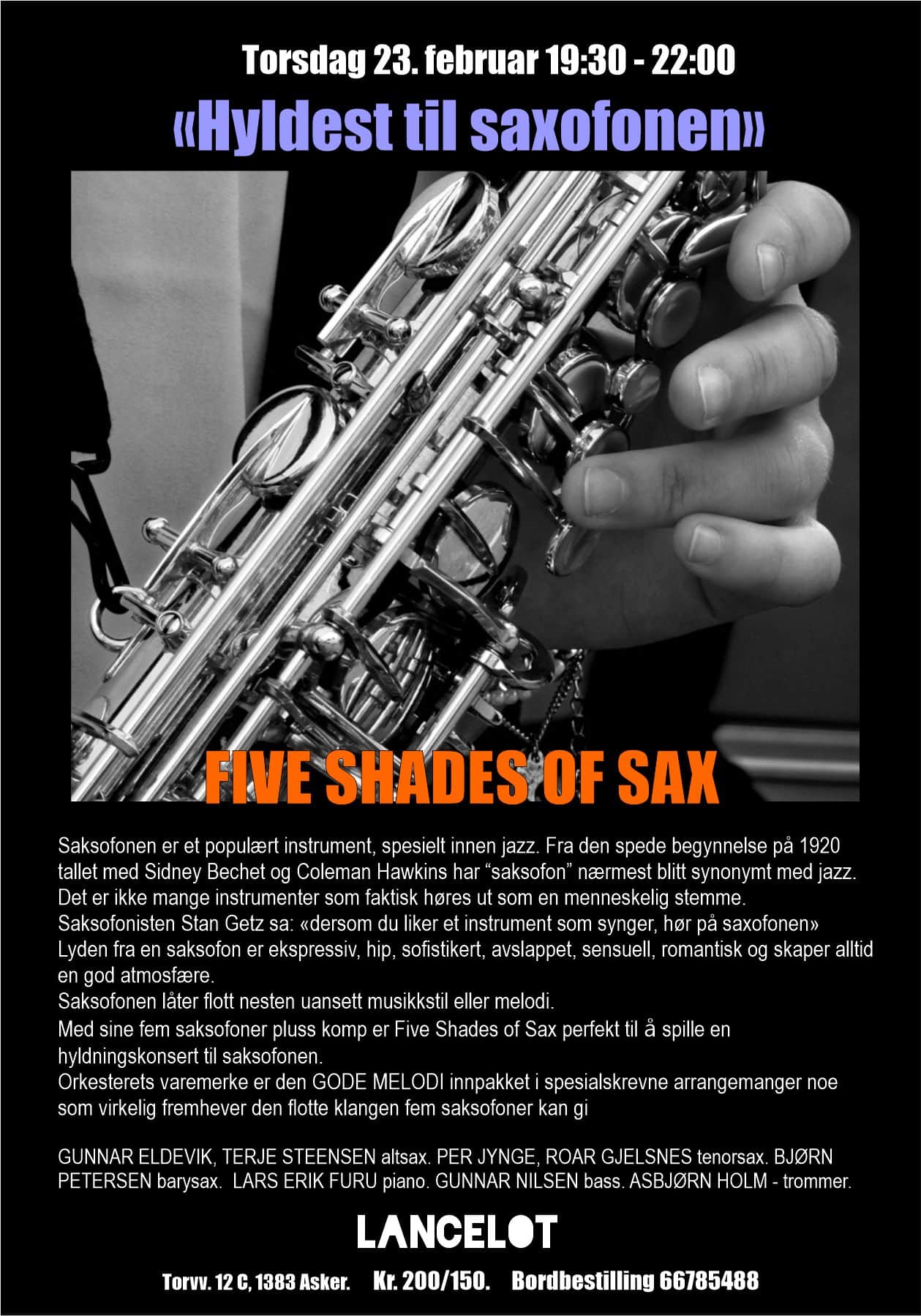 Five Shades of Sax - "Hyldest til saxofonen" - Jazz i Norge