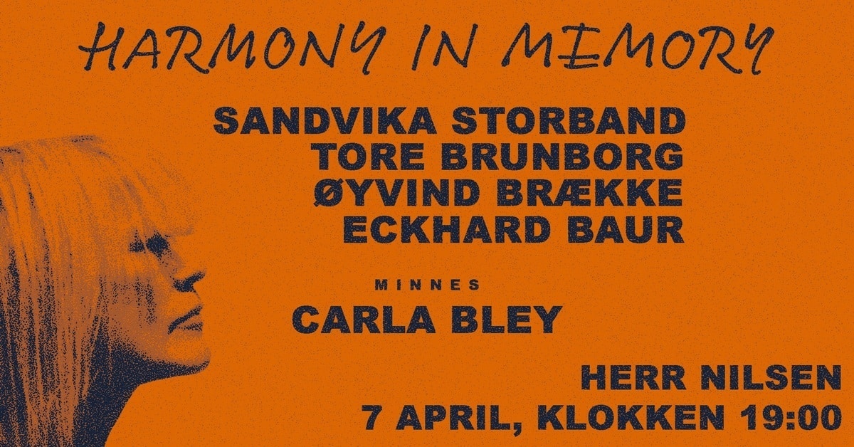A tribute to Carla Bley. Sandvika storband med Tore Brunborg, Øyvind ...